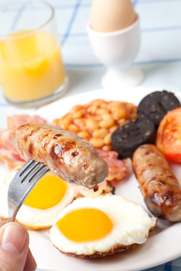 Traditional Full English Breakfast Stock Image - Image of dinner ...
