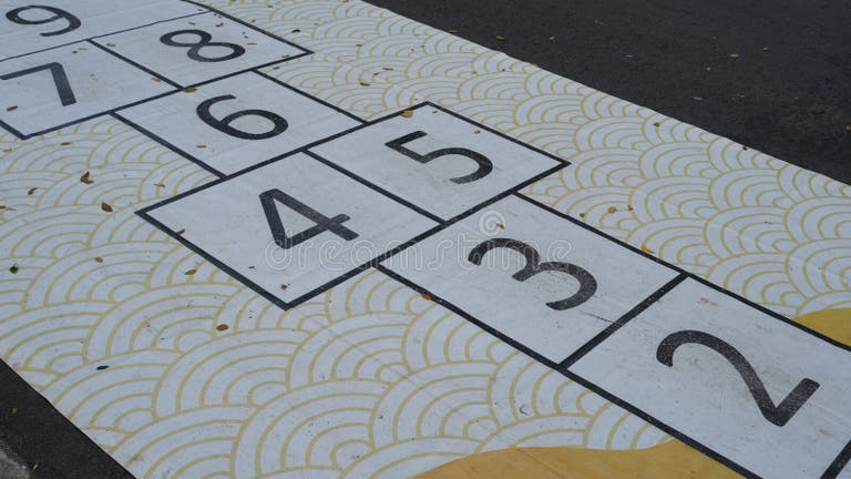 The Traditional Game Involves Drawing Squares and Numbers, by Throwing ...