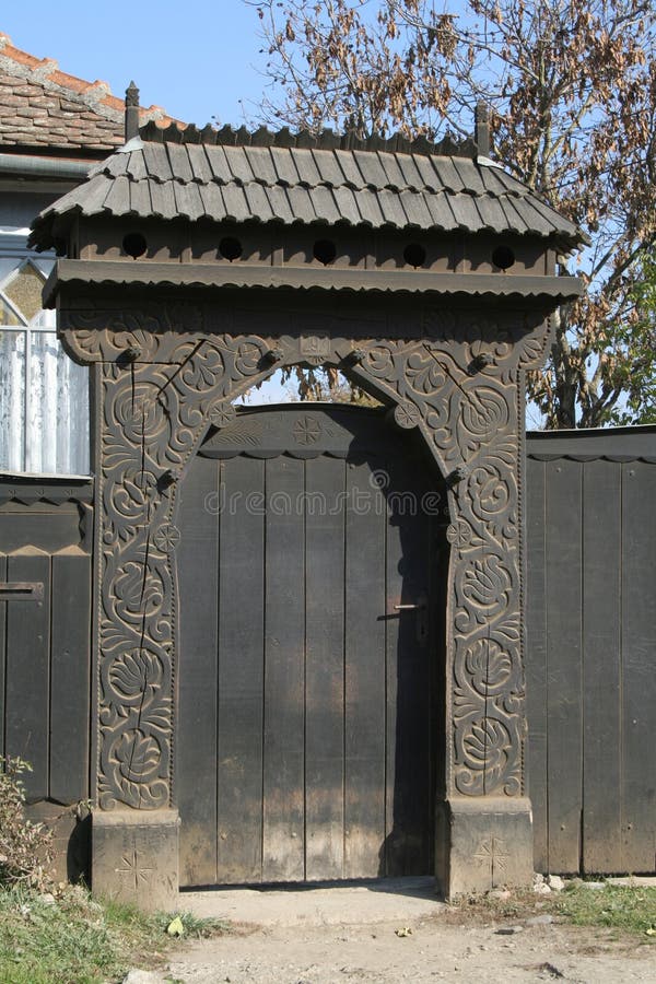 Traditional gate stock photo. Image of retro, boundary - 4472512