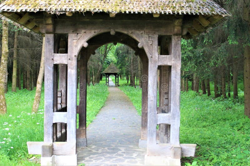 Traditional gate stock image. Image of gate, entrance - 98594945