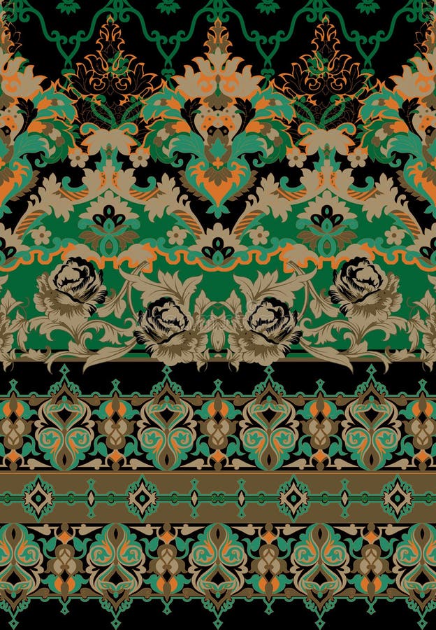 Traditional Geometric Ethnic Style Design Handmade Artwork Illustration ...