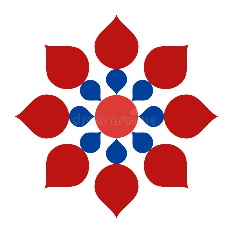 Traditional Geometric Pattern Icon Symbol for Decoration Flat Stock ...