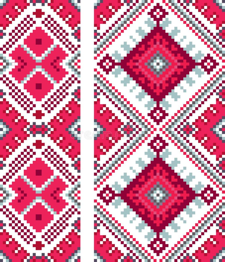 Traditional Geometric Pattern for Slavic Embroidery Stock Vector ...
