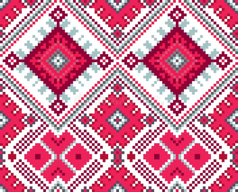 Traditional Geometric Pattern for Slavic Embroidery Stock Vector ...