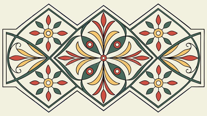 Traditional Geometric Tile Pattern Vector Design, Cultural Decor ...
