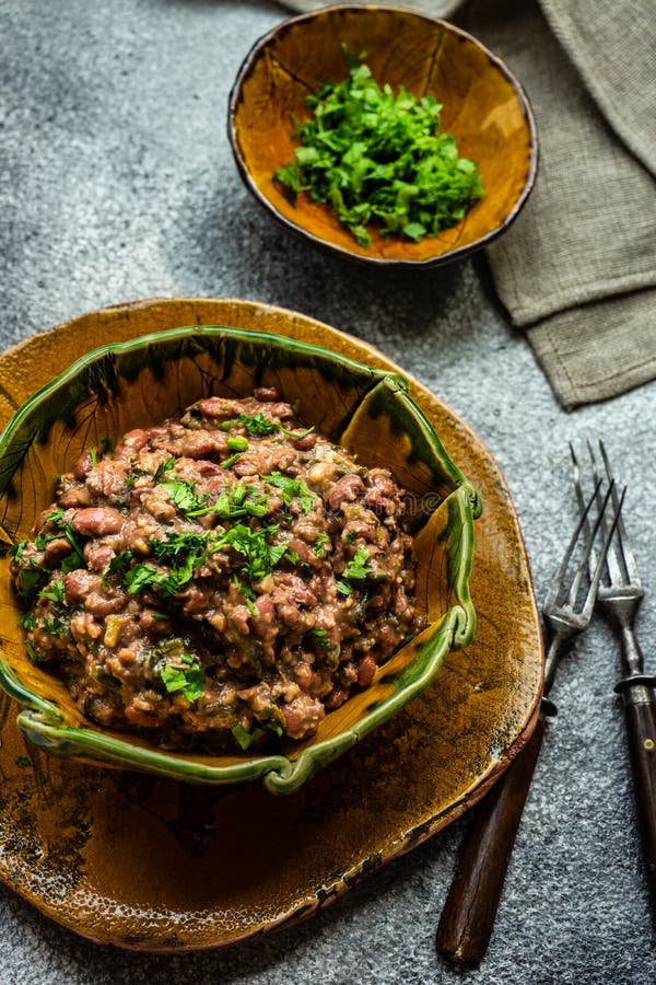 Traditional Georgian Dish Lobio Stock Photo - Image of plate, table ...