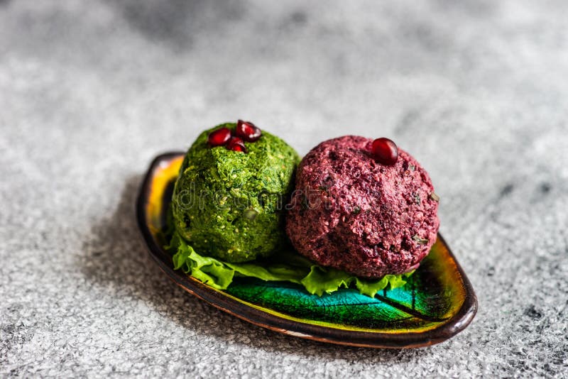 Traditional Georgian Dish Phali Stock Photo - Image of beans, lettuce ...