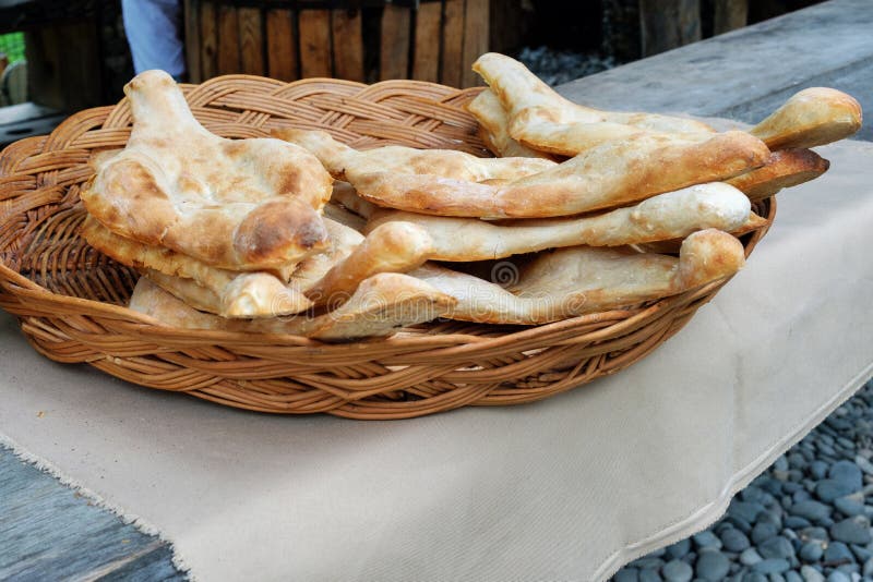 Traditional Georgian Flatbreads Stock Image - Image of pastry, cuisine ...