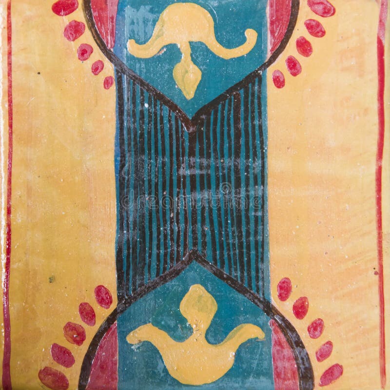 Traditional Georgian Floral Pattern Tile Stock Image - Image of ornate ...