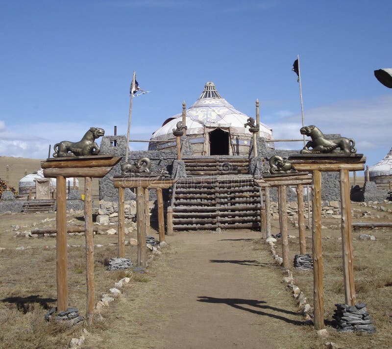 Traditional ger, Mongolia stock image. Image of luxury - 153946037
