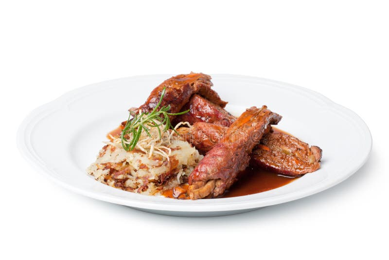 Traditional German Beef Rouladen Stock Image - Image of gravy, potato ...