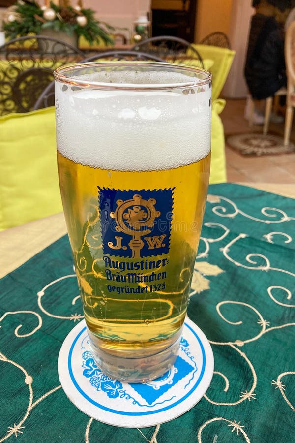 Traditional German Beer Augustiner Bear in Munich, Germany Editorial ...