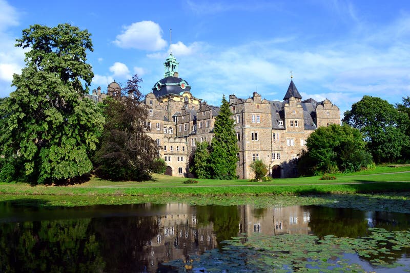 A Traditional German Castle Stock Image - Image of mansion, reflection ...