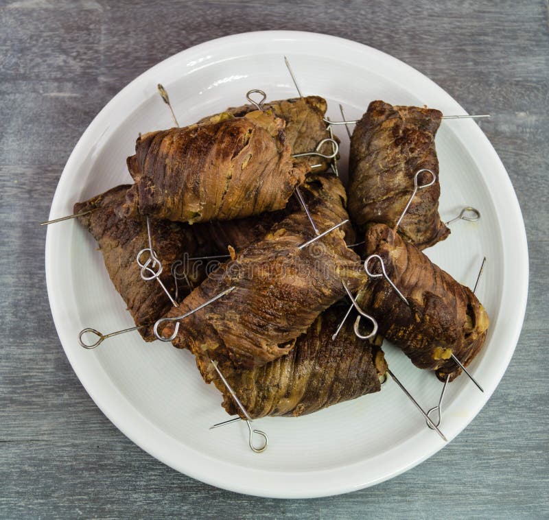 Roulade red cabbage stock photo. Image of cooking, gourmet - 163127392