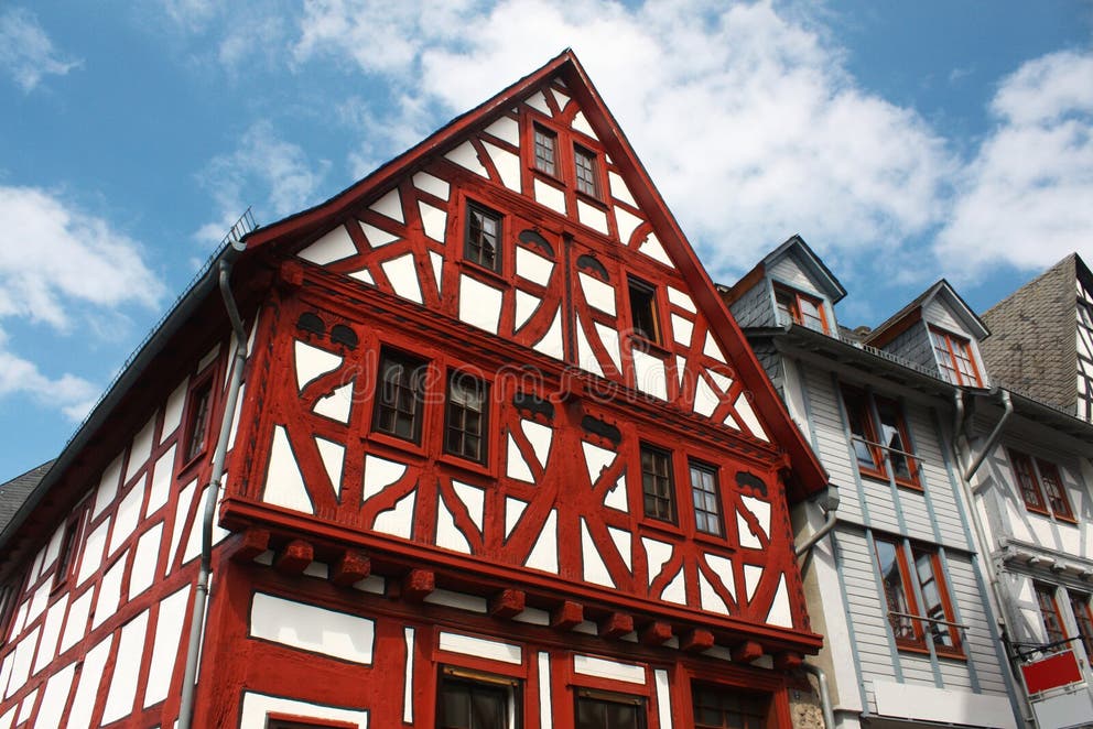 Traditional german house stock image. Image of white - 13307171