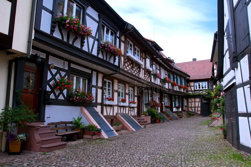 Traditional German house stock photo. Image of frame - 15748746