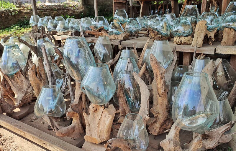 Traditional Glass Bowl Craft Stock Photo - Image of plant, temple ...