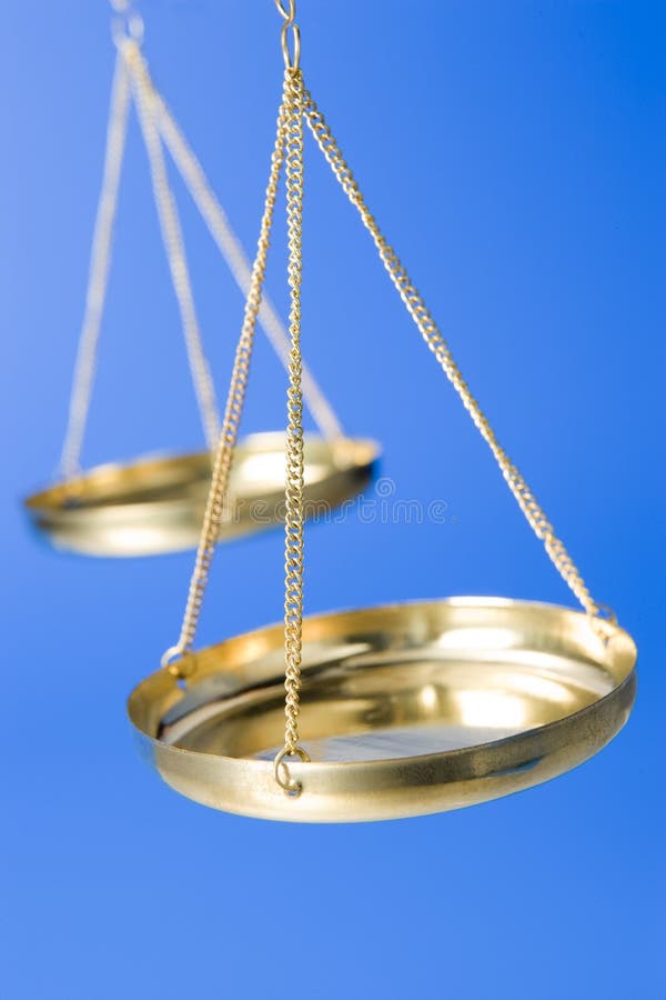 Traditional Gold Scales stock image. Image of hanging - 7741757