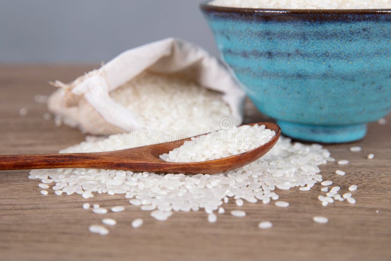 Traditional Grain Rice on Table Stock Photo - Image of porcelain, table ...