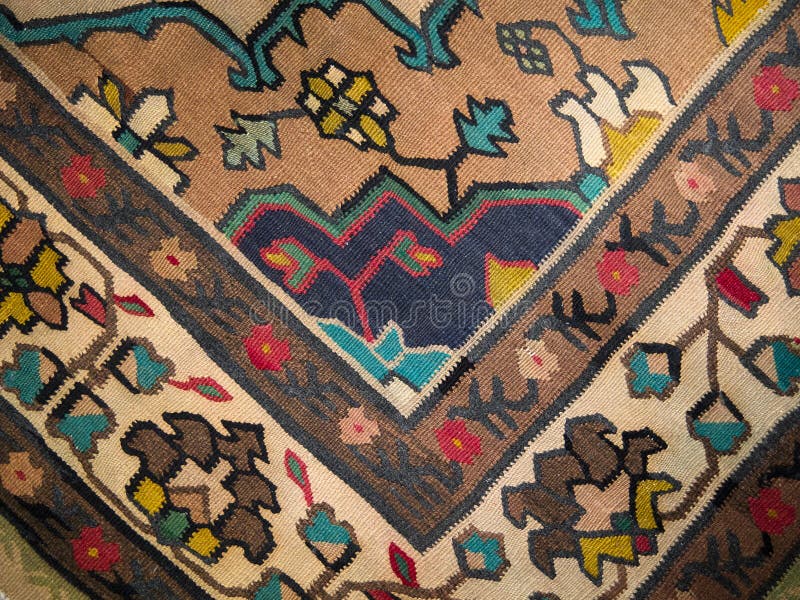 Traditional Greek Carpet Closeup Stock Image - Image of home ...