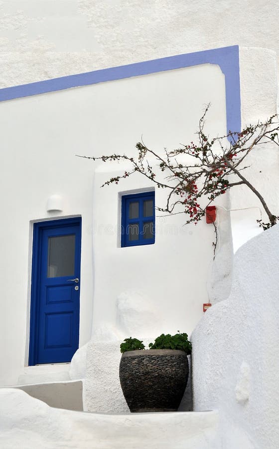 Traditional Greek house stock image. Image of santorini - 49520031