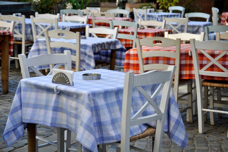 Traditional Greek Restaurant Stock Image - Image of greek, simple: 34238523