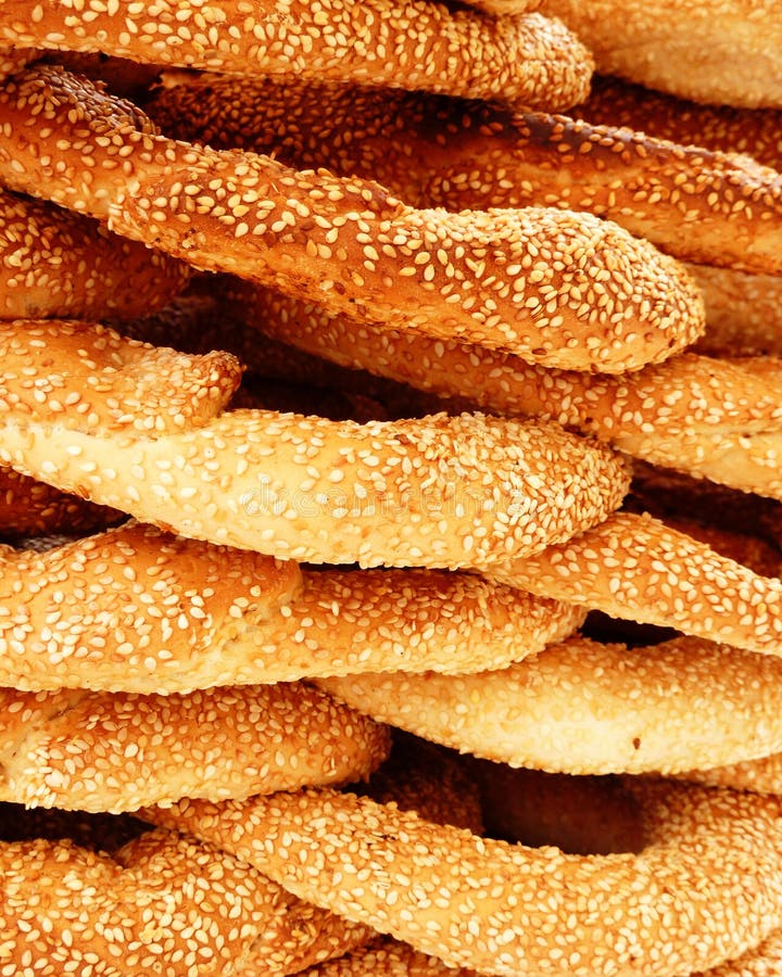 Traditional Greek Round Buns Stock Photo - Image of food, delicious ...