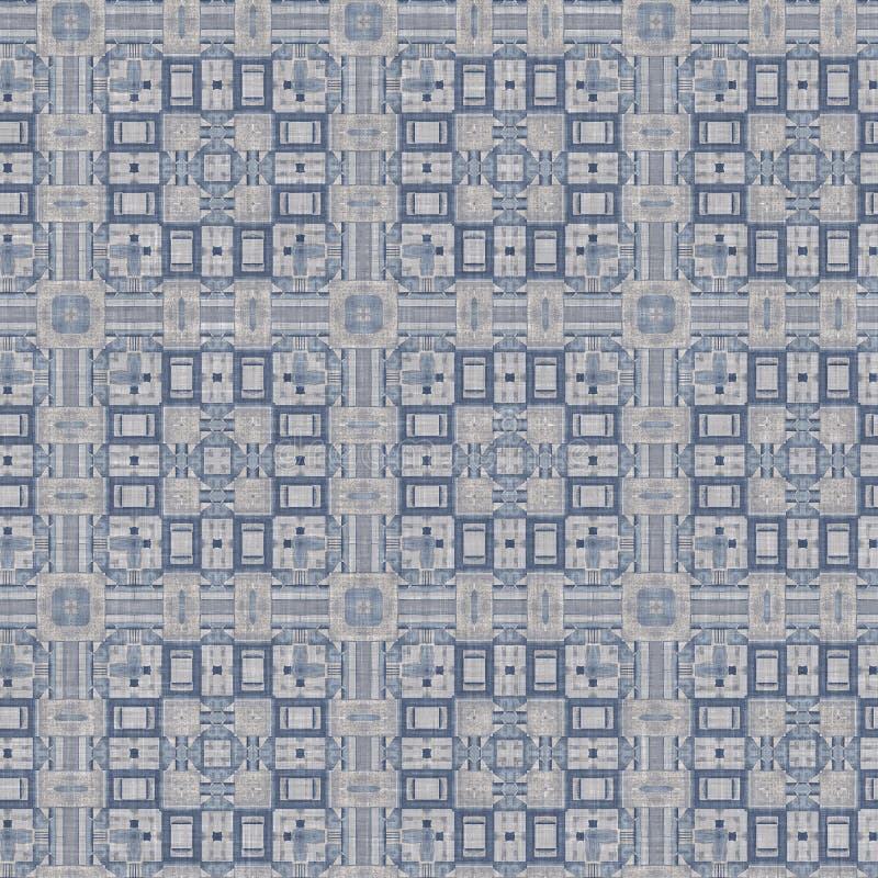 Traditional Grey Mosaic Seamless Pattern Print. Fabric Effect Mexican ...