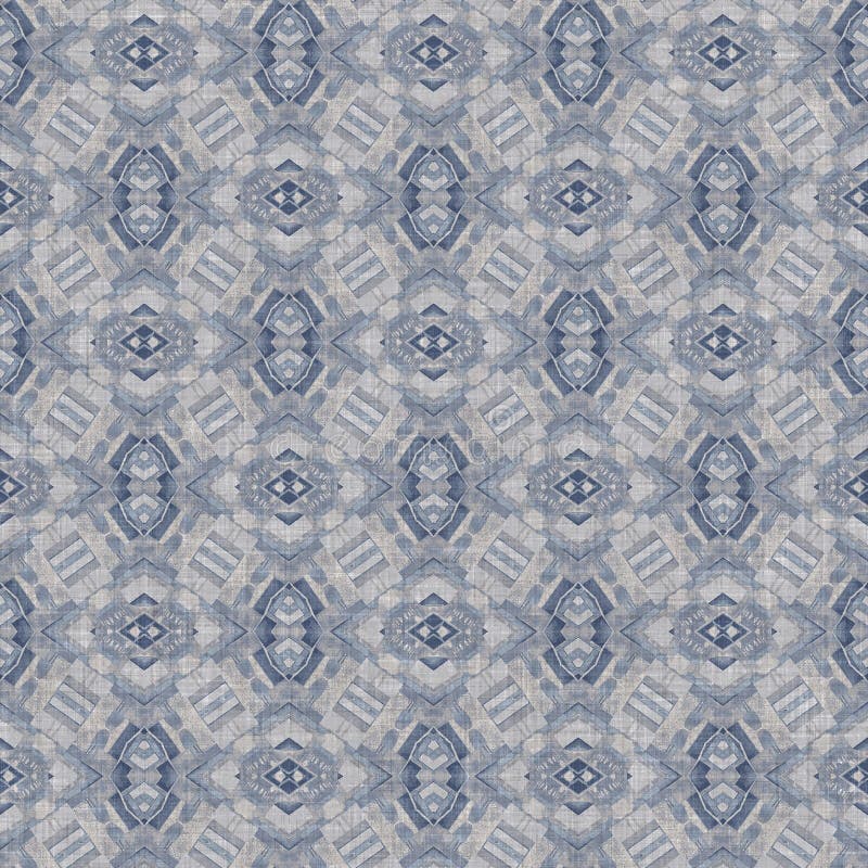 Traditional Grey Mosaic Seamless Pattern Print. Fabric Effect Mexican ...
