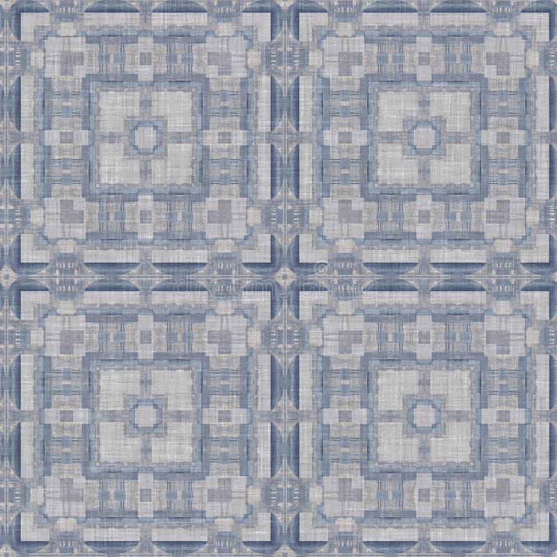 Traditional Grey Mosaic Seamless Pattern Print. Fabric Effect Mexican ...