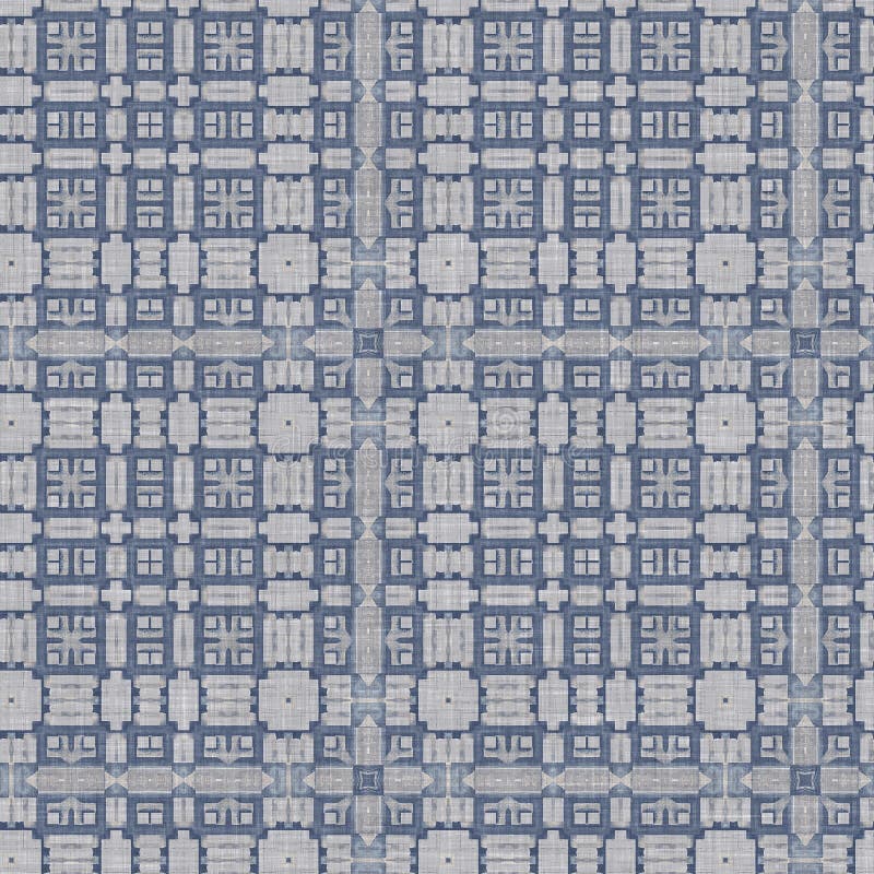 Traditional Grey Mosaic Seamless Pattern Print. Fabric Effect Mexican ...