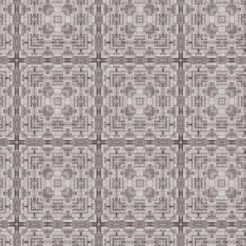 Traditional Grey Mosaic Seamless Pattern Print. Fabric Effect Mexican ...