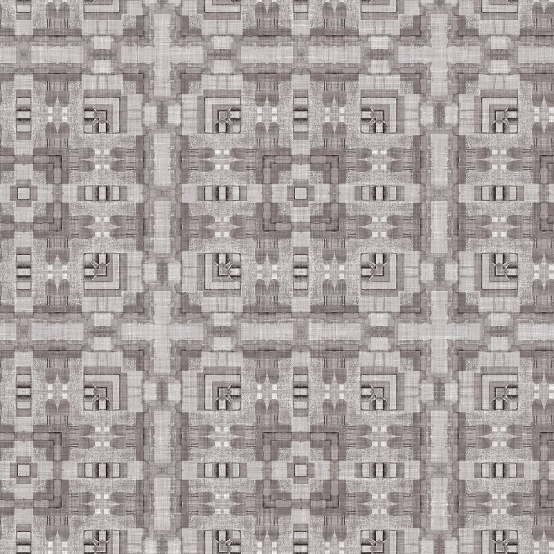 Traditional Grey Mosaic Seamless Pattern Print. Fabric Effect Mexican ...