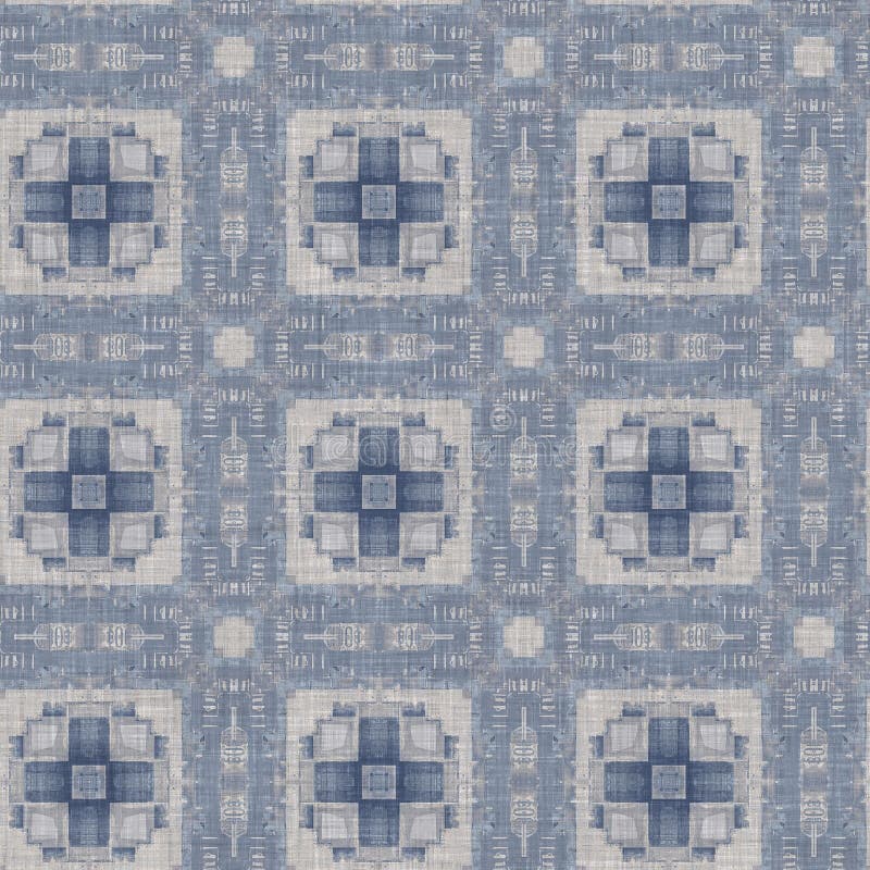 Traditional Grey Mosaic Seamless Pattern Print. Fabric Effect Mexican ...