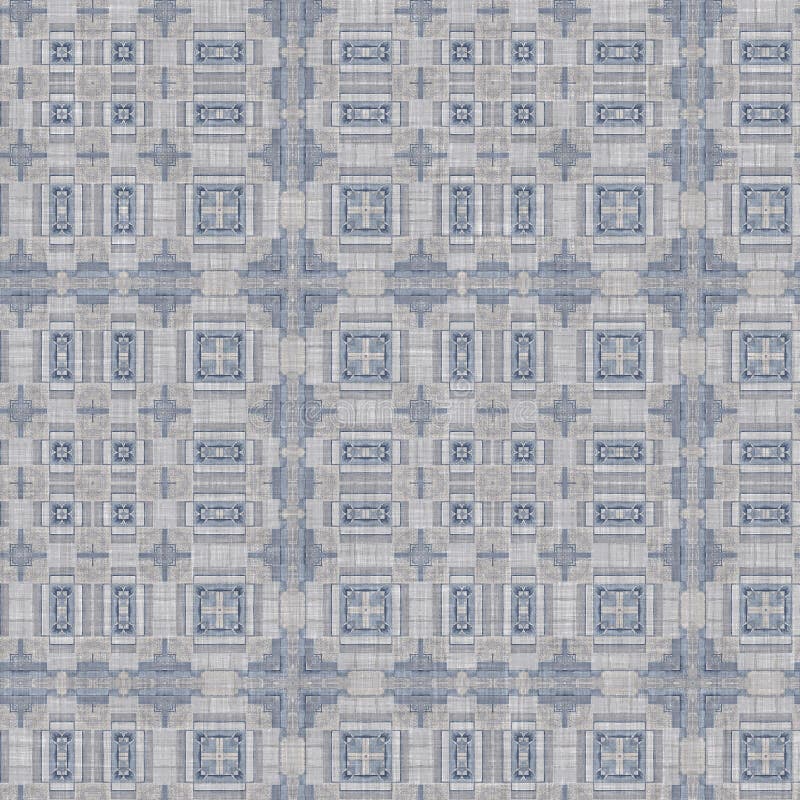 Traditional Grey Mosaic Seamless Pattern Print. Fabric Effect Mexican ...