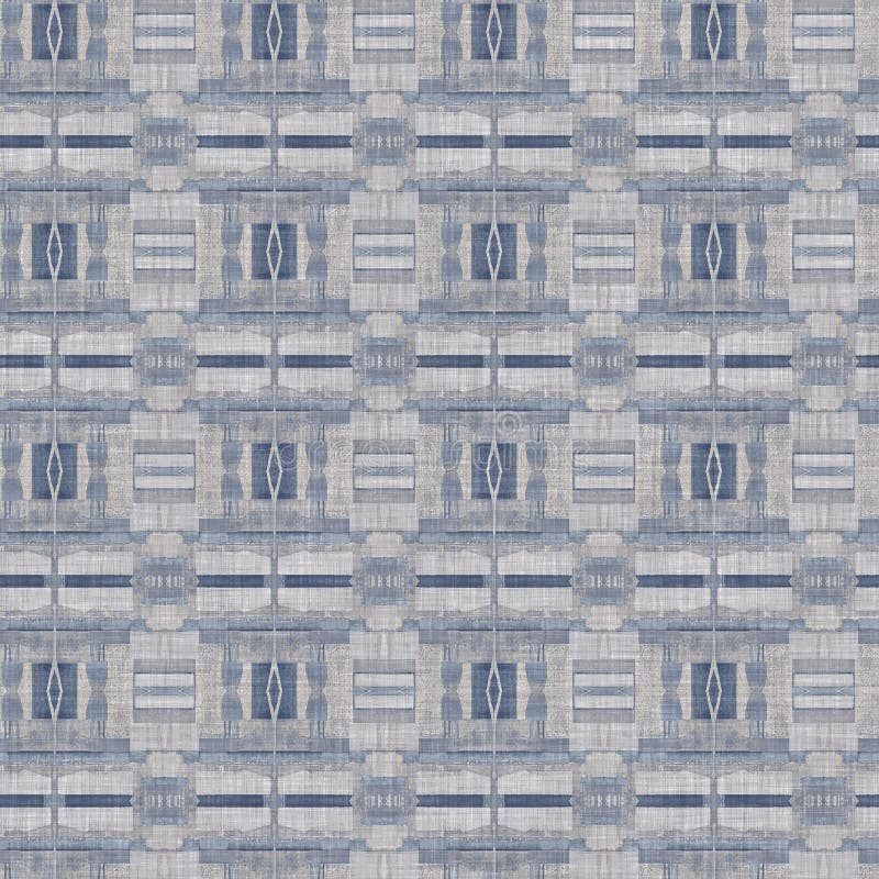 Traditional Grey Mosaic Seamless Pattern Print. Fabric Effect Mexican ...
