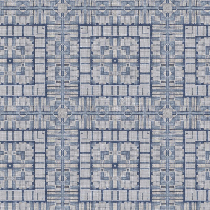 Traditional Grey Mosaic Seamless Pattern Print. Fabric Effect Mexican ...