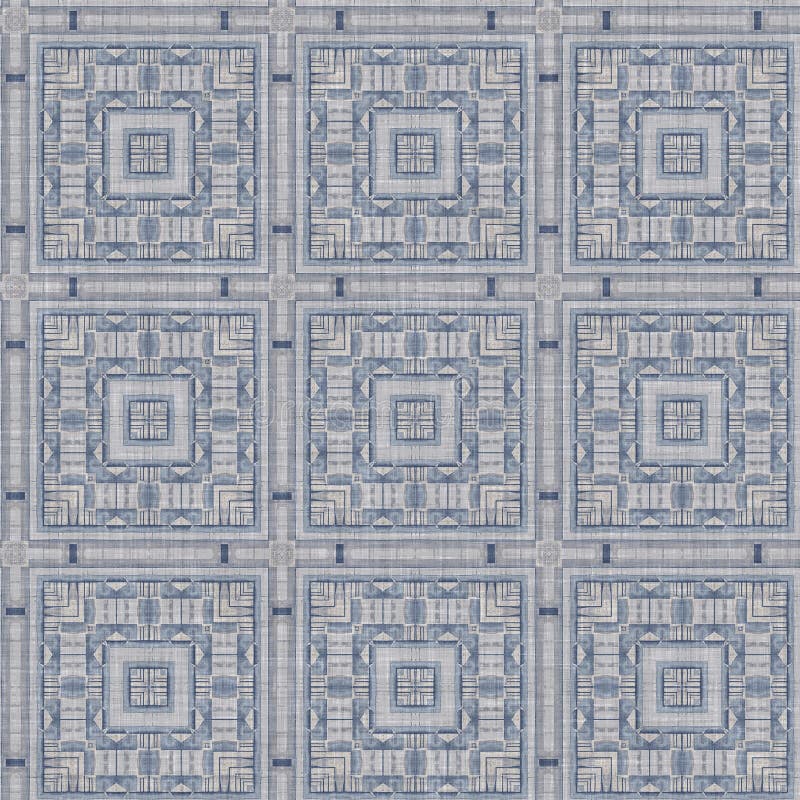 Traditional Grey Mosaic Seamless Pattern Print. Fabric Effect Mexican ...