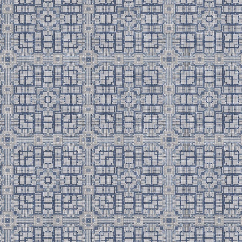 Traditional Grey Mosaic Seamless Pattern Print. Fabric Effect Mexican ...