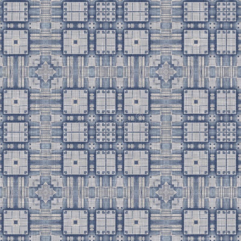 Traditional Grey Mosaic Seamless Pattern Print. Fabric Effect Mexican ...