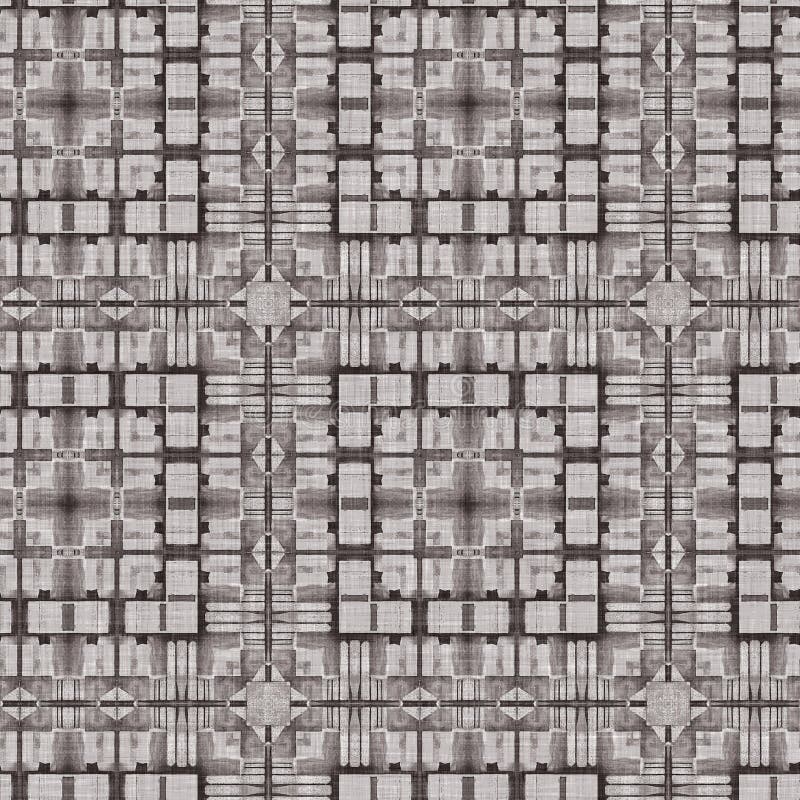 Traditional Grey Mosaic Seamless Pattern Print. Fabric Effect Mexican ...
