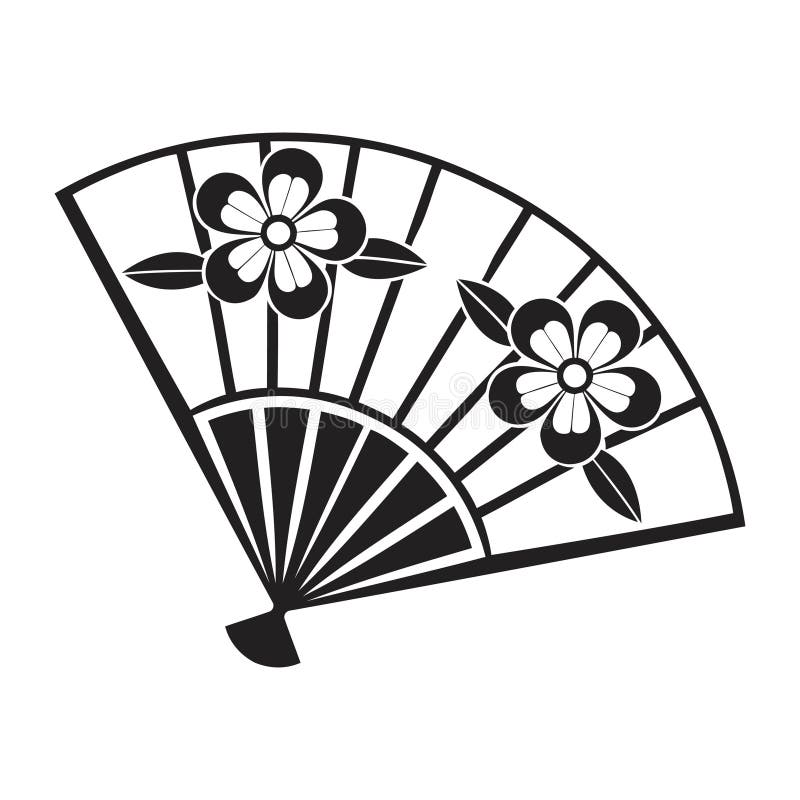 Traditional Hand Fan Vector Illustration Stock Illustration ...