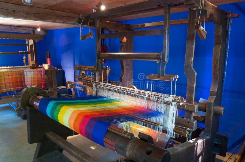 Traditional hand loom stock photo. Image of colorful - 65997146