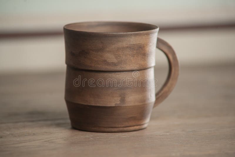 Traditional Handcrafted Mug Stock Photo - Image of decorated, handle ...