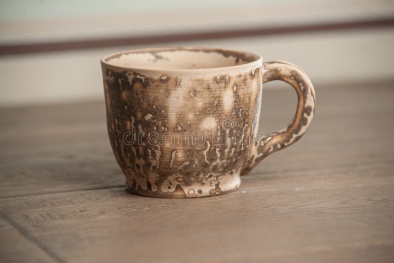 Traditional Handcrafted Mug Stock Photo - Image of earthenware, clay ...