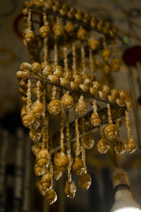 Traditional Handmade Art Work Using Sea Shells Stock Image - Image of ...