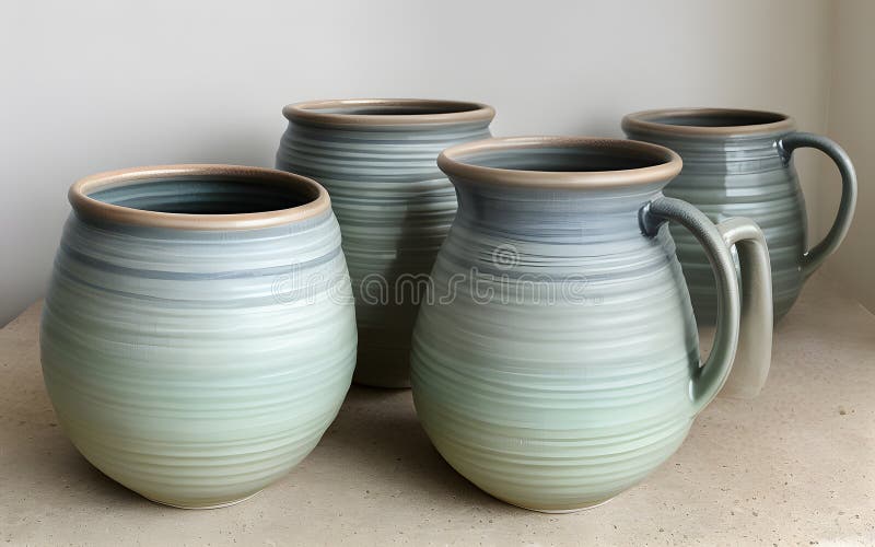 Traditional Handmade Ceramics Assorted of Unique Shapes Pattern ...