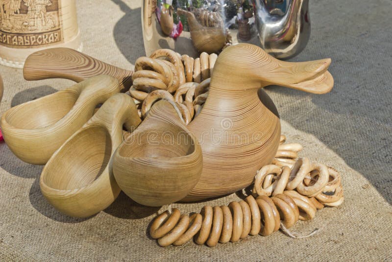 Traditional Handmade Tableware Stock Image - Image of fair, season ...