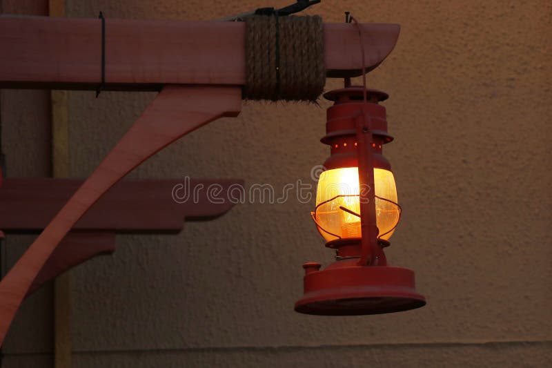Traditional Hanging Lantern or Lamp in Close Up Stock Image - Image of ...