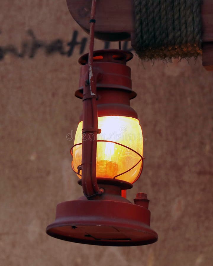 Traditional Hanging Lantern or Lamp in Close Up Stock Image - Image of ...